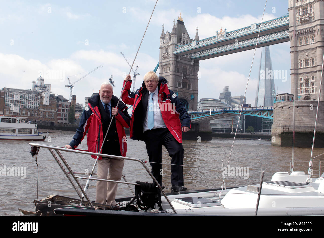 Sailing - Race Start Announcement - London Stock Photo - Alamy