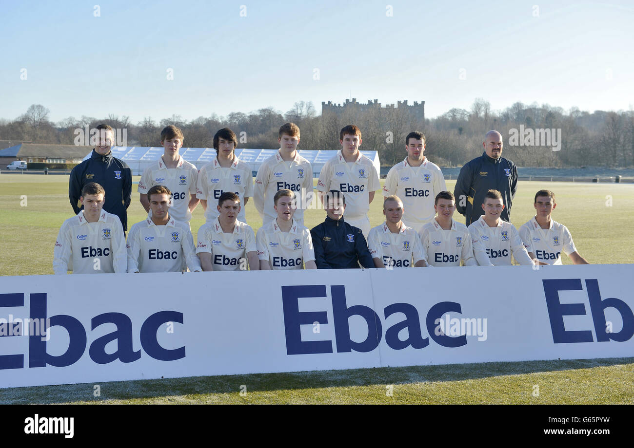 Durham county cricket club academy team group hi-res stock photography ...