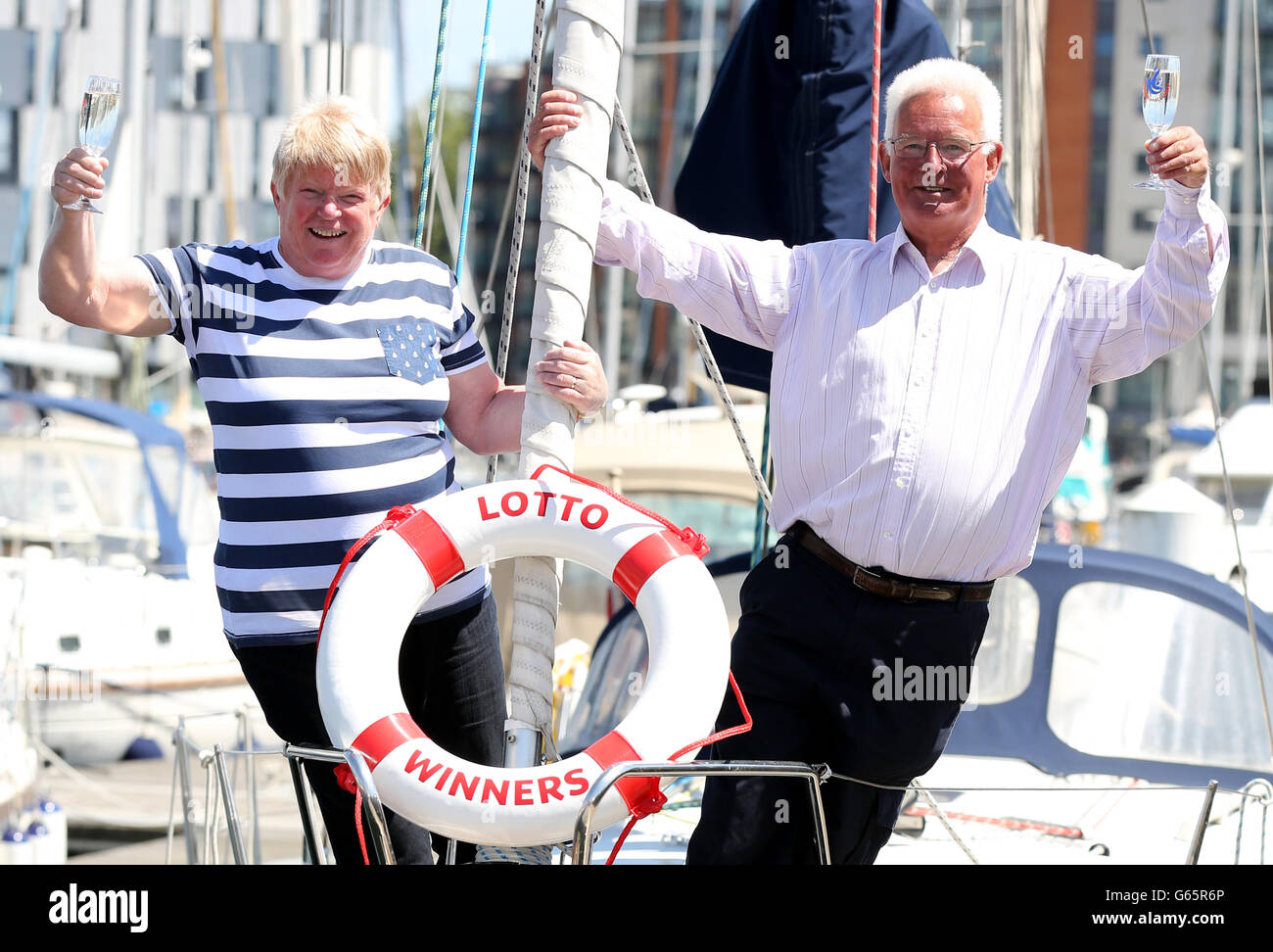 Lottery jackpot winners Stock Photo - Alamy
