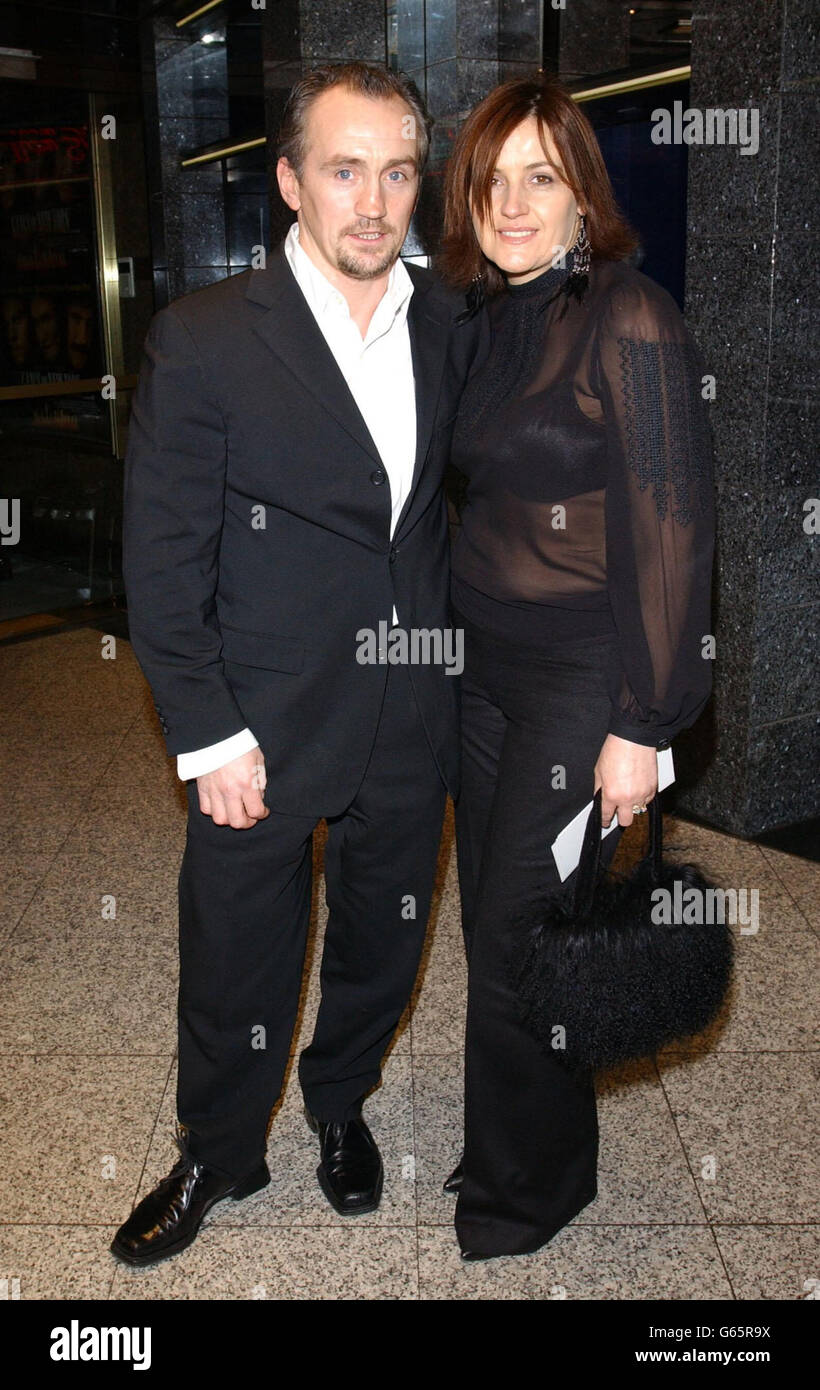 Boxer barry mcguigan wife at the empire cinema hi-res stock photography ...