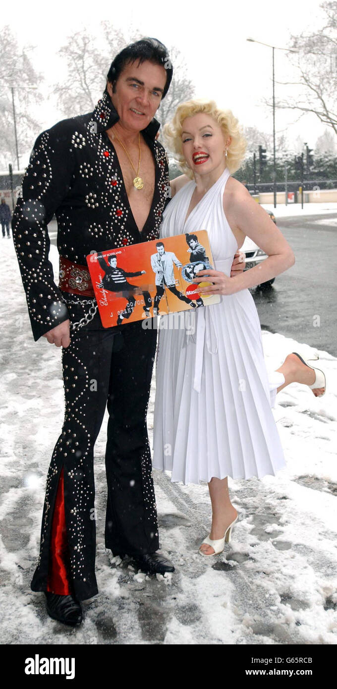 Elvis credit card launch Stock Photo - Alamy