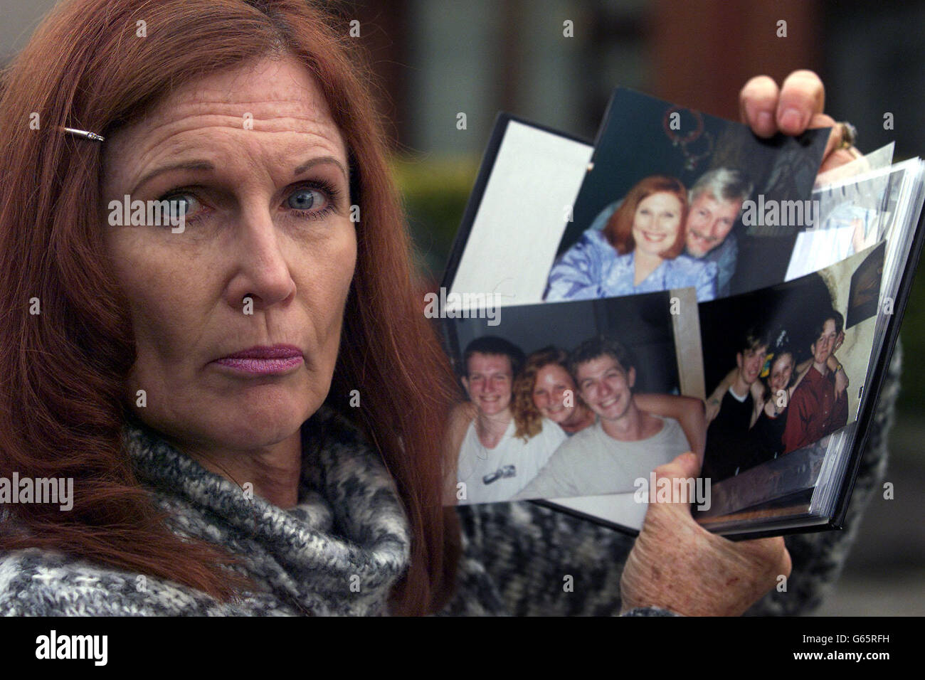 Anne van rein with pictures of her husband hi-res stock photography and ...