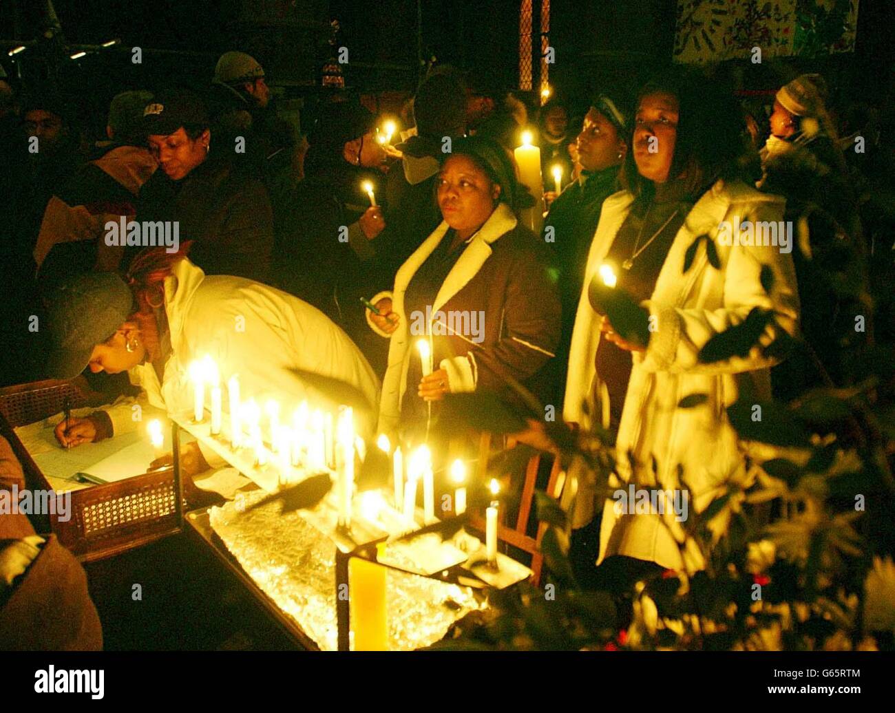 Friends and relatives of shooting victims Latisha Shakespeare and ...