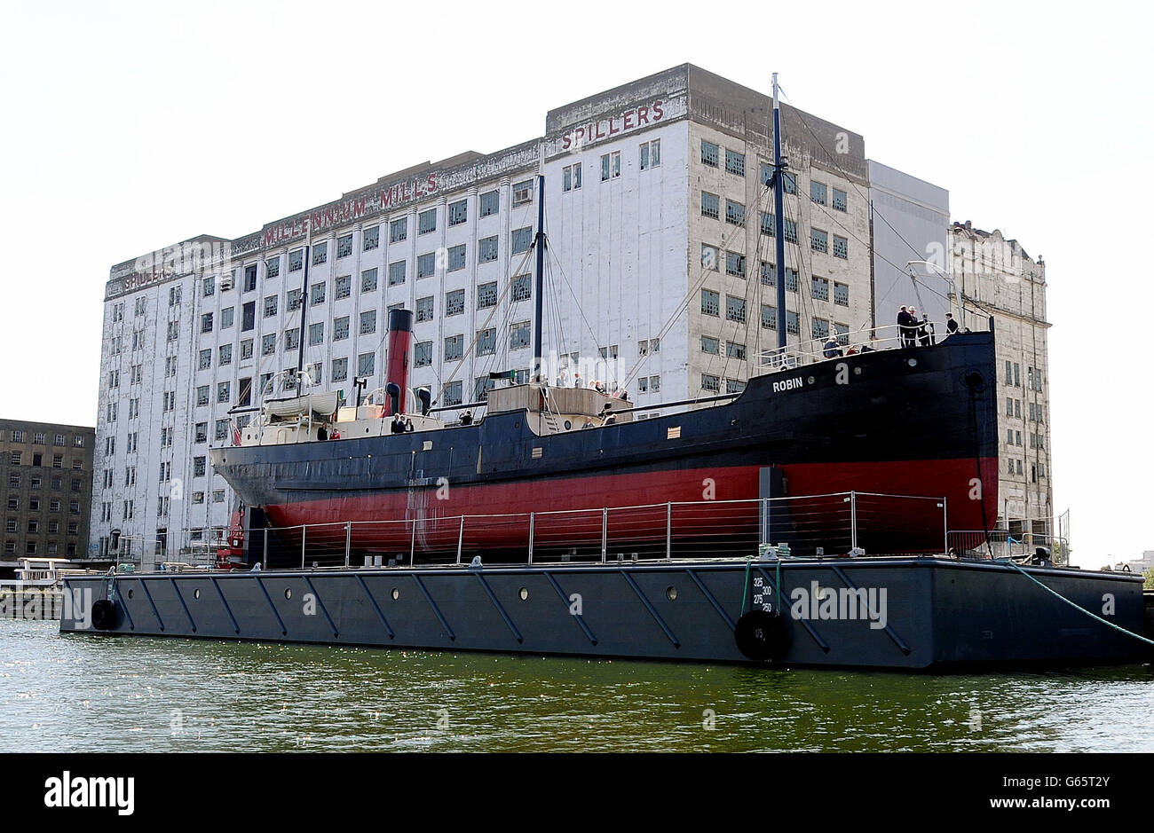 A view of the SS Robin the world's oldest complete steamship at its new ...
