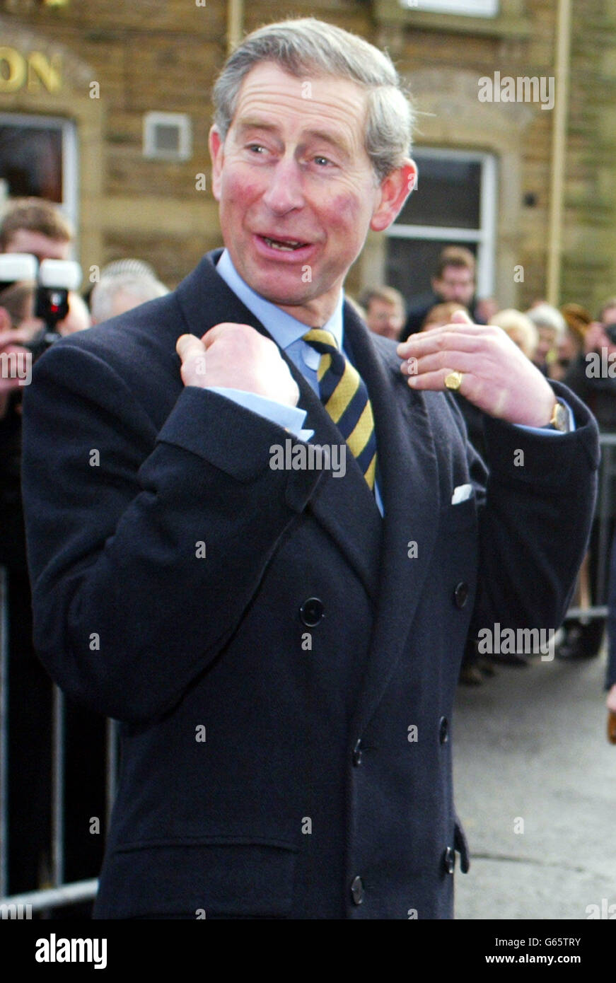 HRH Prince Charles, the Prince of Wales during a visit to Clitheroe in ...