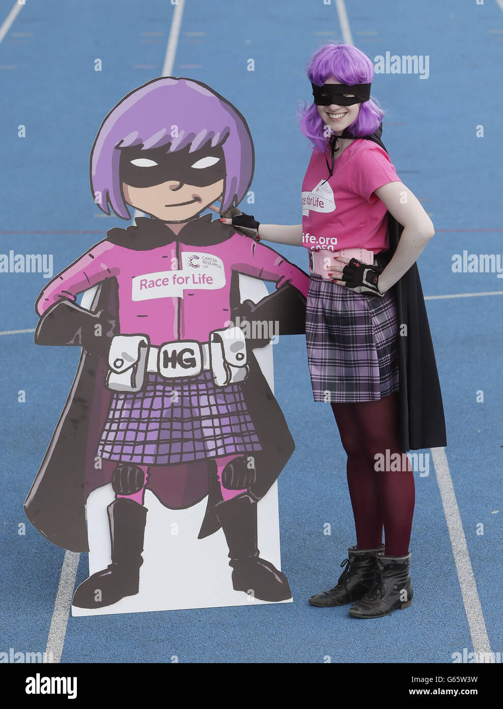 Cancer Research UK Race for Life comic strip Stock Photo - Alamy