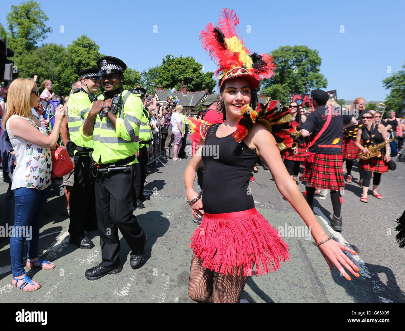 Mardi Gras parade in Glasgow Stock Photo - Alamy