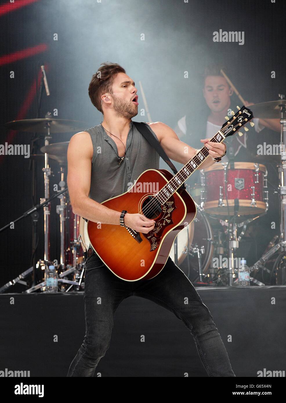 Andy Brown from Lawson during Capital FM's Summertime Ball at Wembley ...