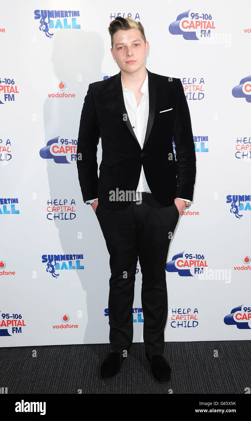 John Newman backstage at the Capital FM Summertime Ball at Wembley in ...