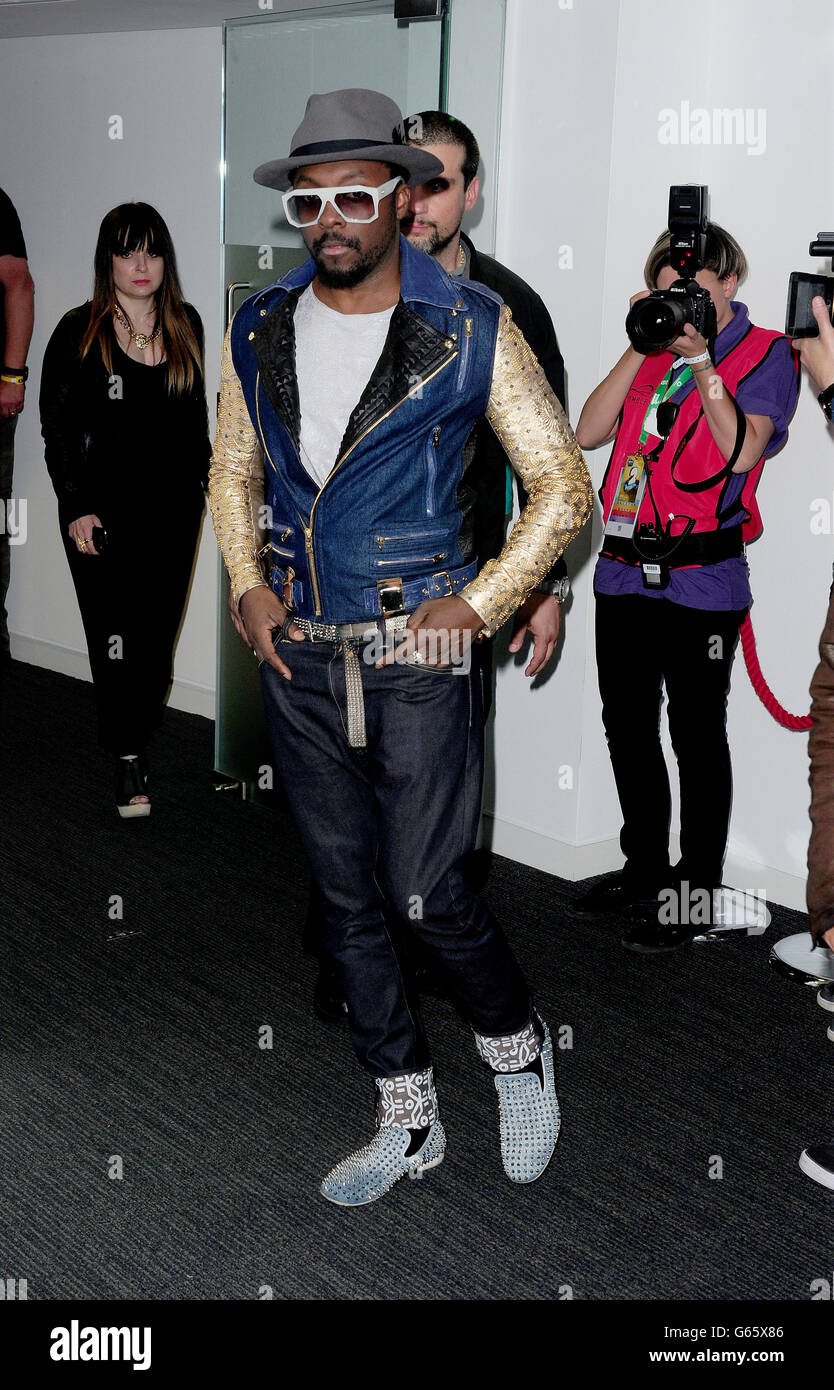 Will.i.am backstage at the Capital FM Summertime Ball at Wembley in ...