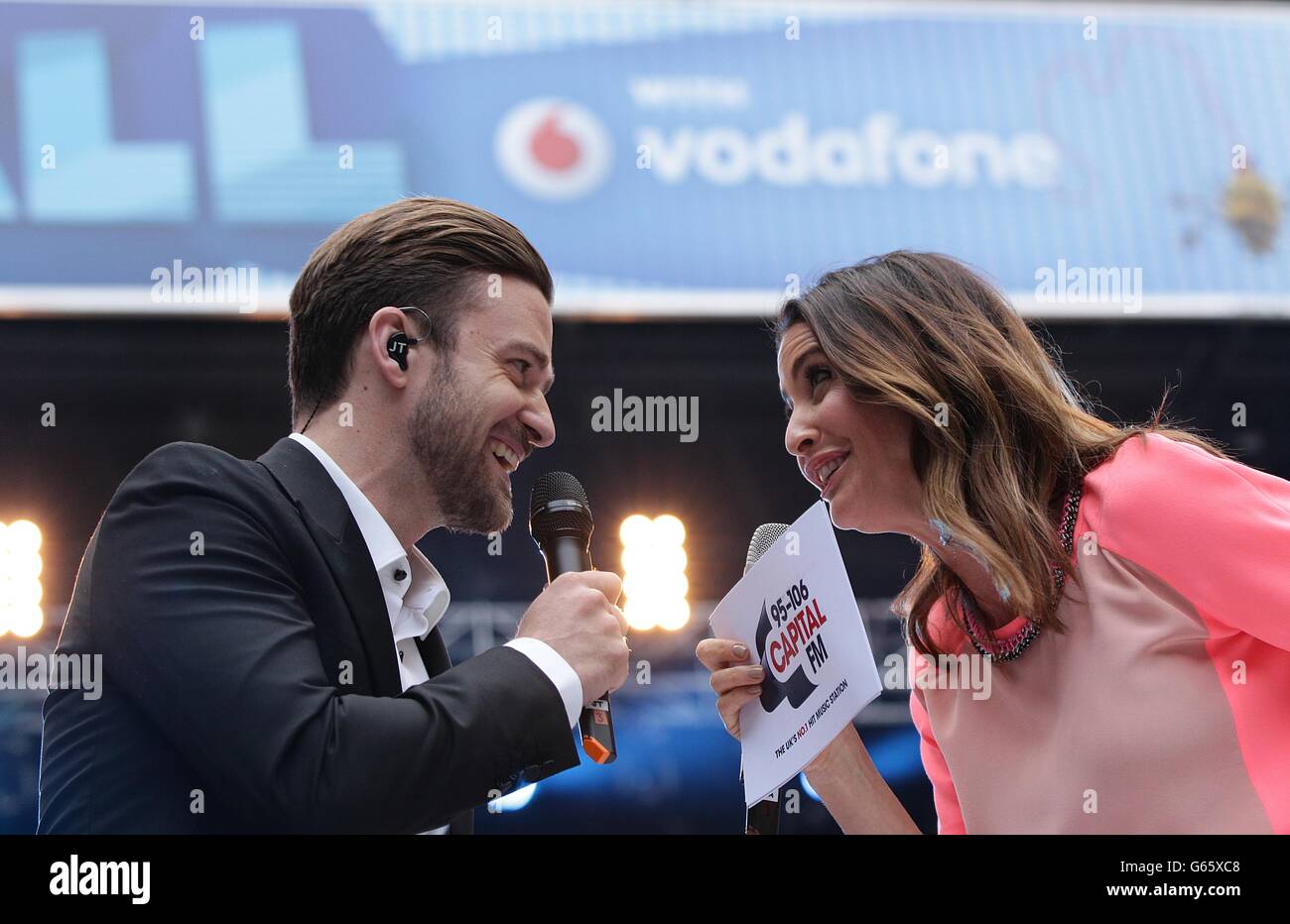 Justin timberlake lisa snowdon capital fms summertime ball wembley ...