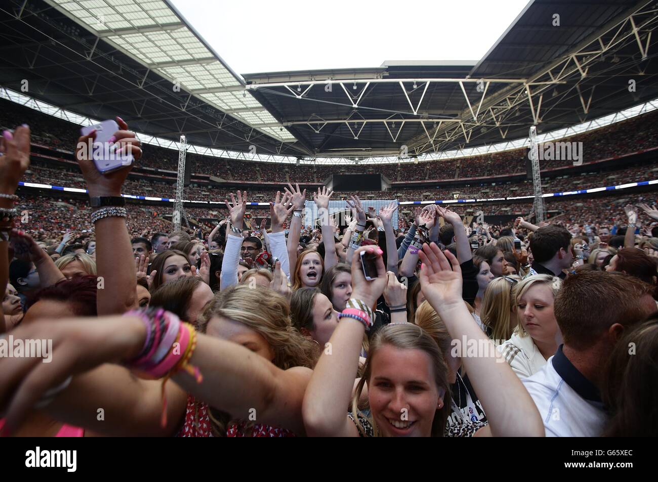 Capital FM Summertime Ball - London. A view of the crowd during Capital ...