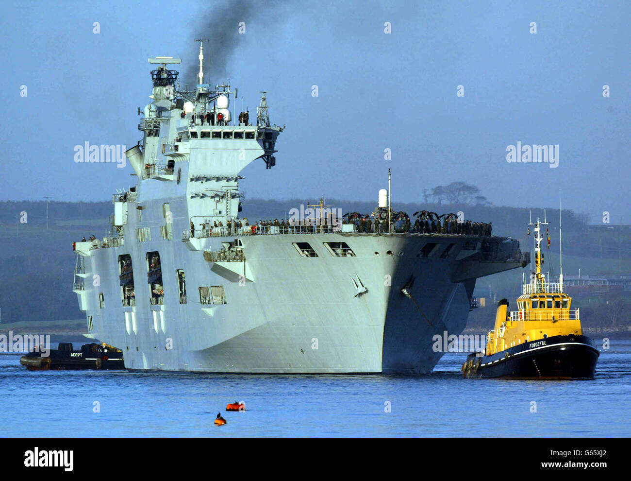 HMS Ocean Naval Task Force Stock Photo - Alamy