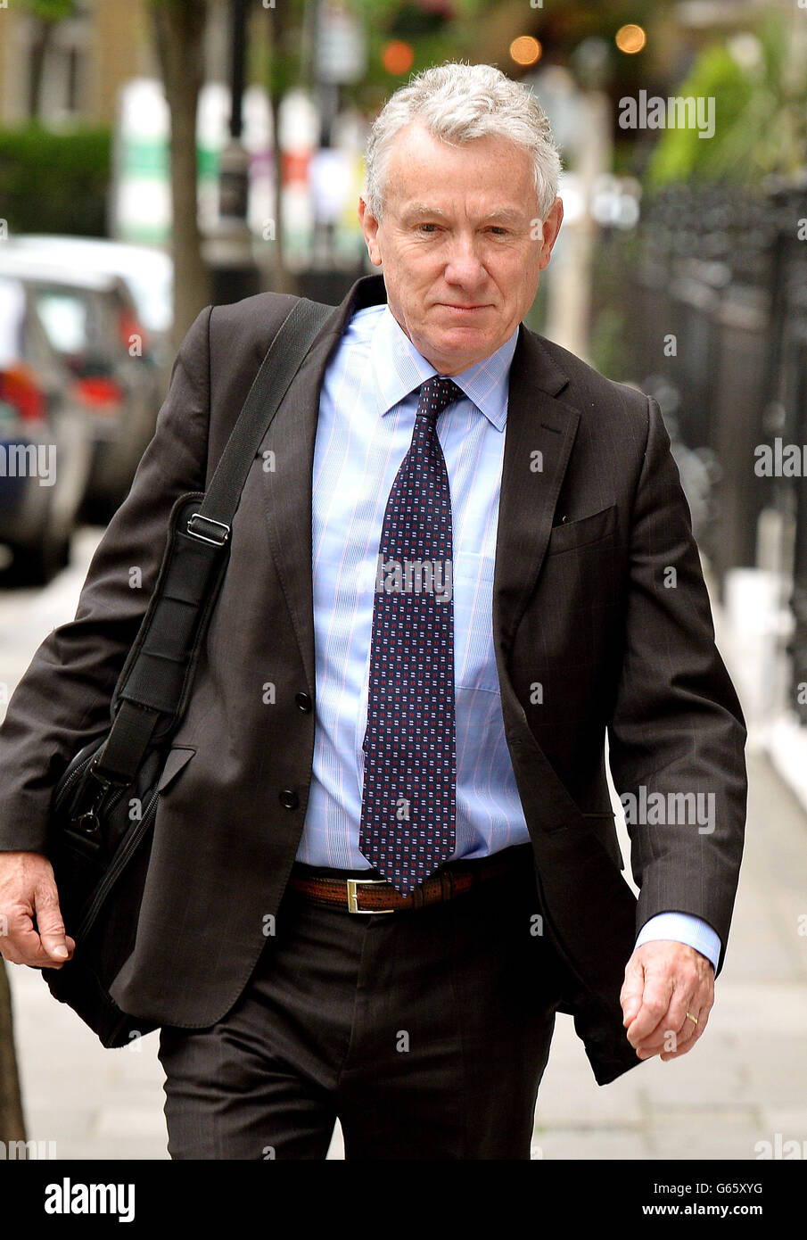 Professor John Cunningham, Physician to the Queen, leaves the London ...