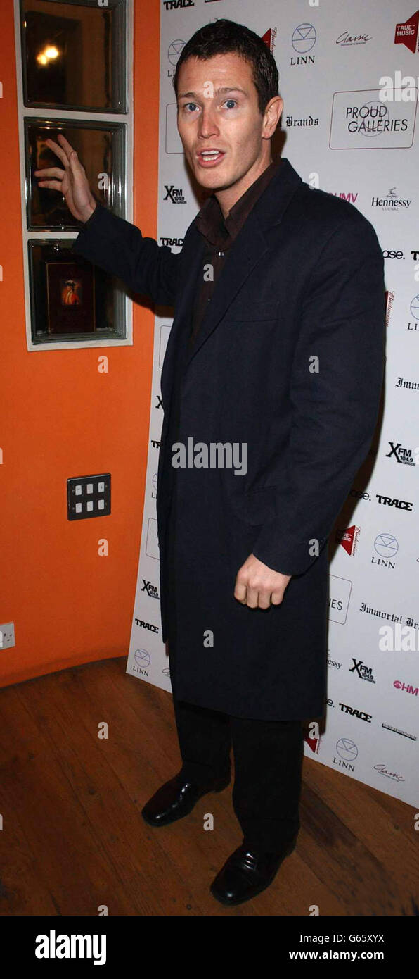 Actor Nick Moran at the Hip Hop Immortals exhibition, which contains ...