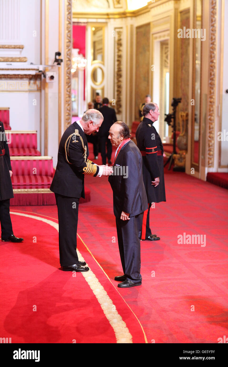 Mr. Emil Straker from Christ Church is made a CBE by the Prince of ...