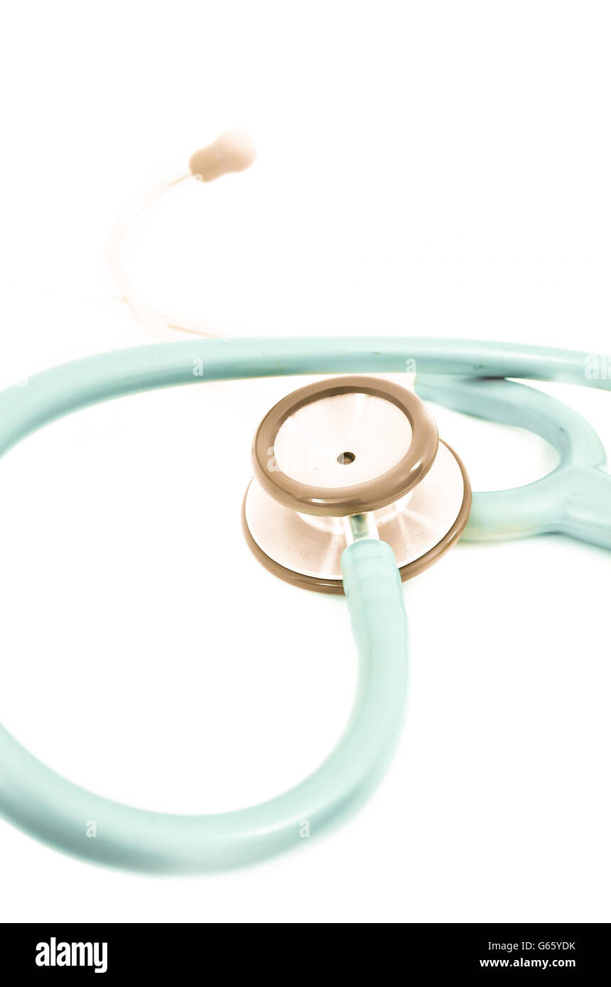 stethoscope with reflection and blue tint Stock Photo - Alamy