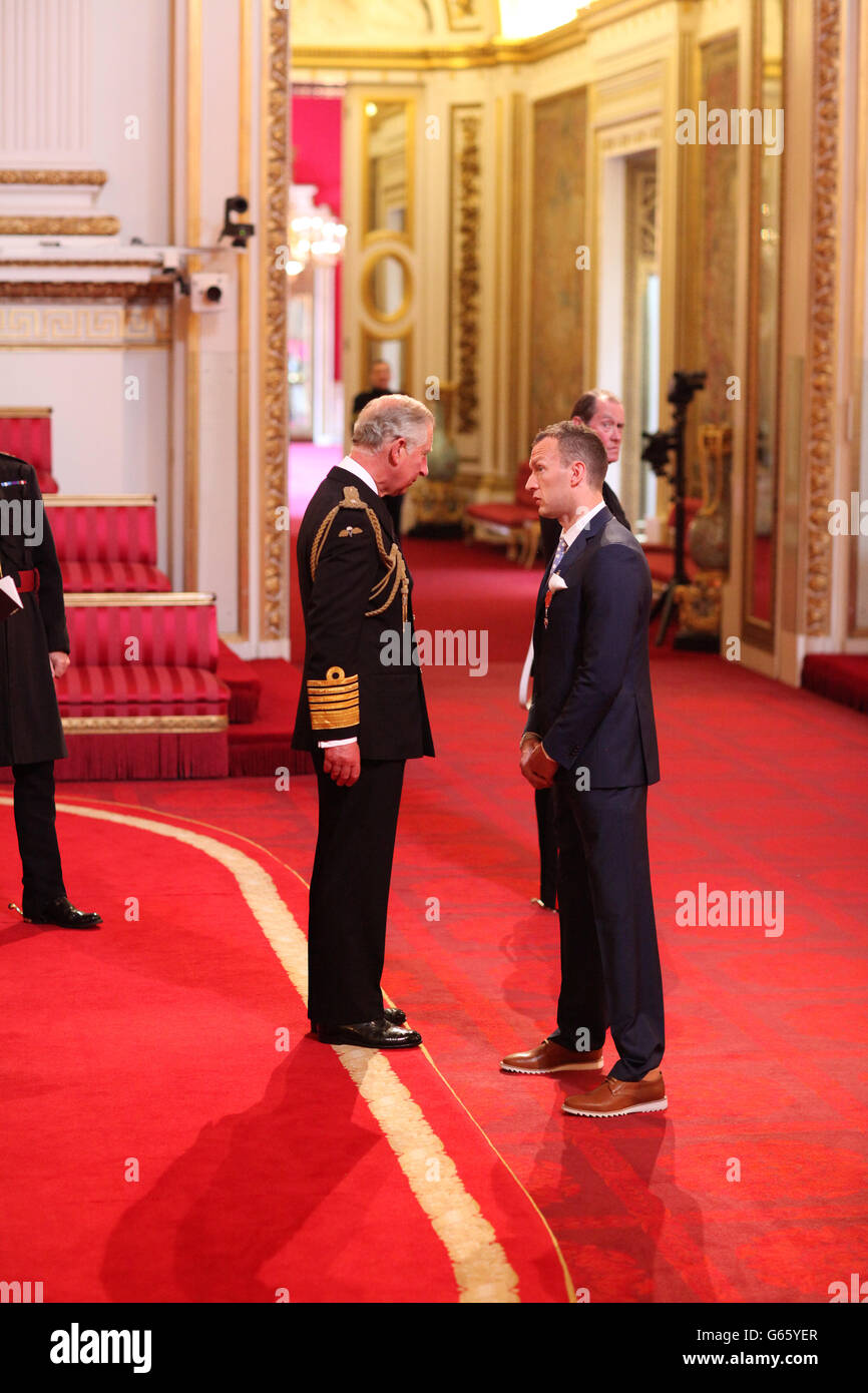 Mr. Richard Whitehead from Burton Joyce is made an MBE by the Prince of ...