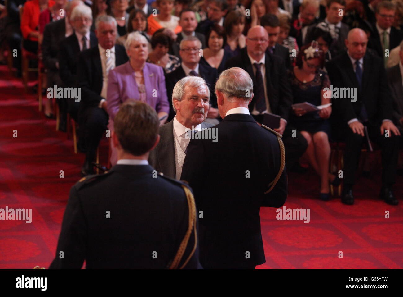 Dr. Robert McManners from Bishop Auckland is made an OBE by the Prince ...