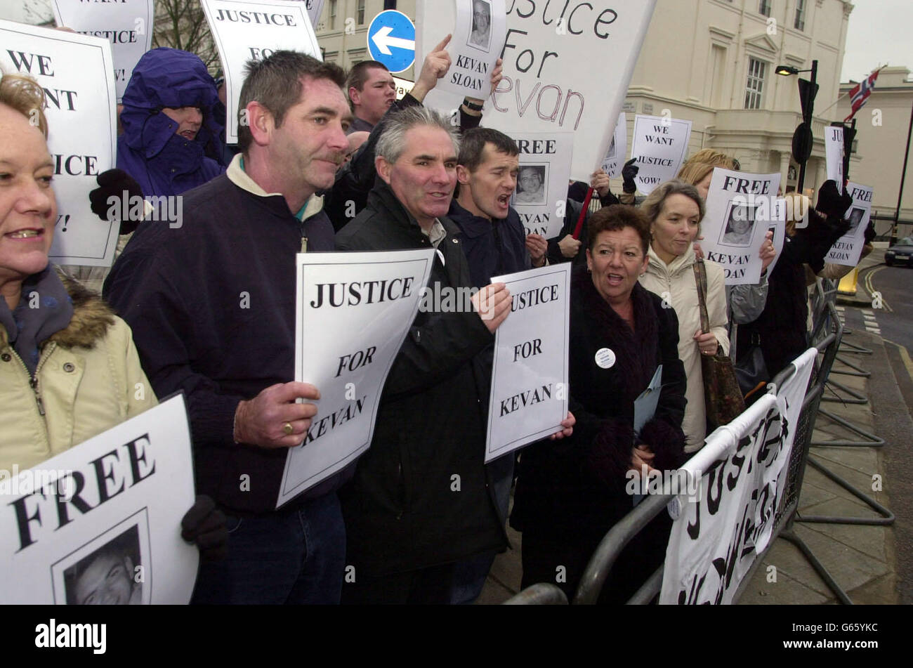 Kevan Sloan - Prison Protest Stock Photo - Alamy