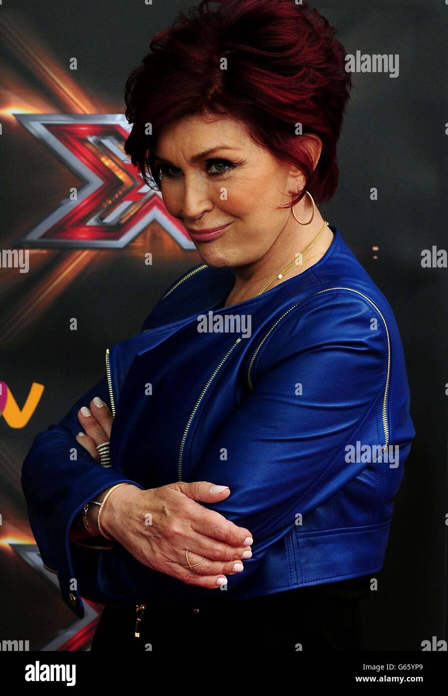 X Factor judge Sharon Osbourne arrives at the ICC, Birmingham Stock ...