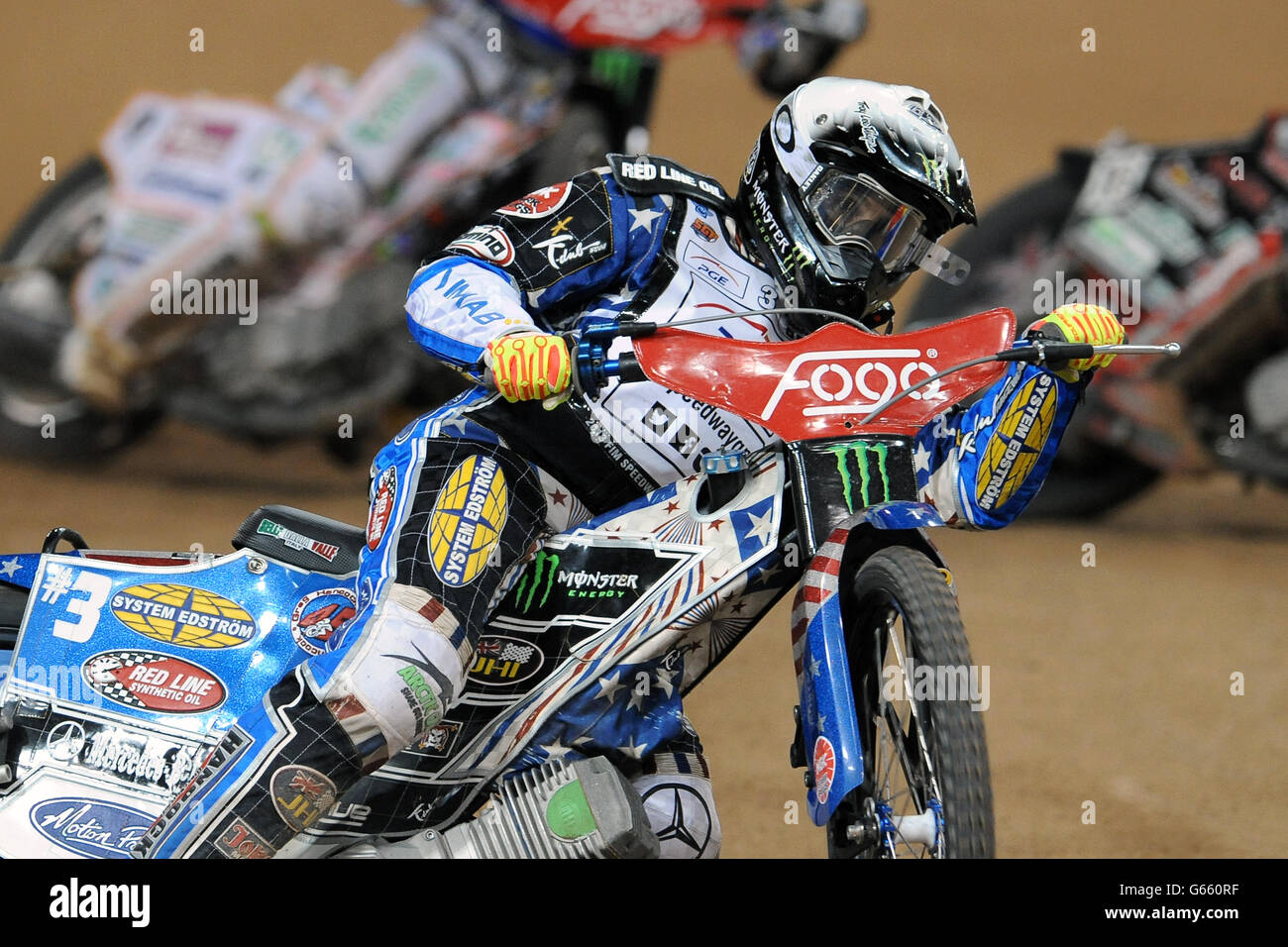 Speedway - British Speedway Grand Prix - Millennium Stadium Stock Photo ...