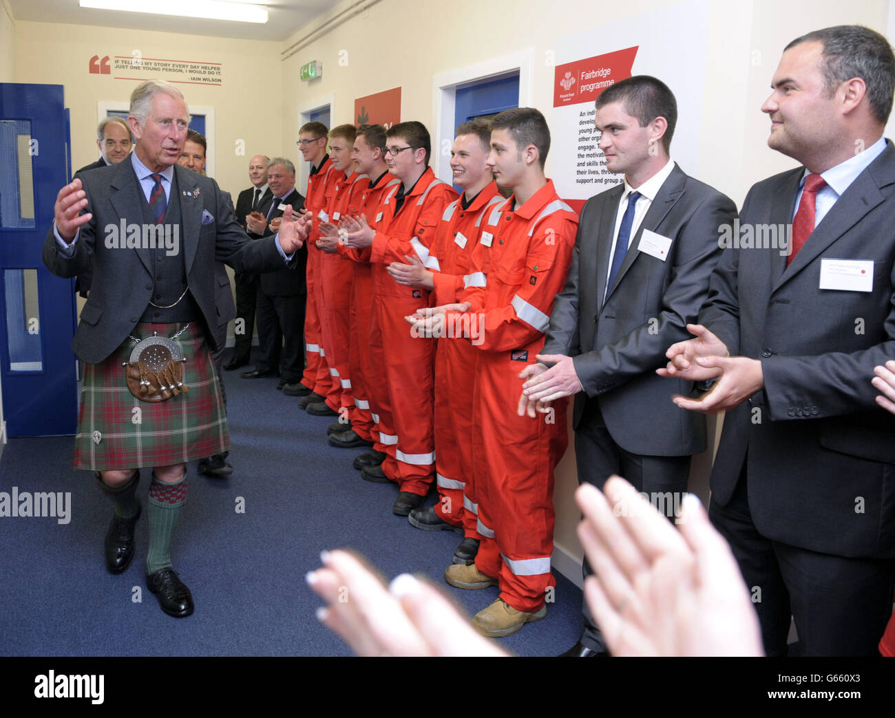 Royal visit to Dundee Stock Photo - Alamy