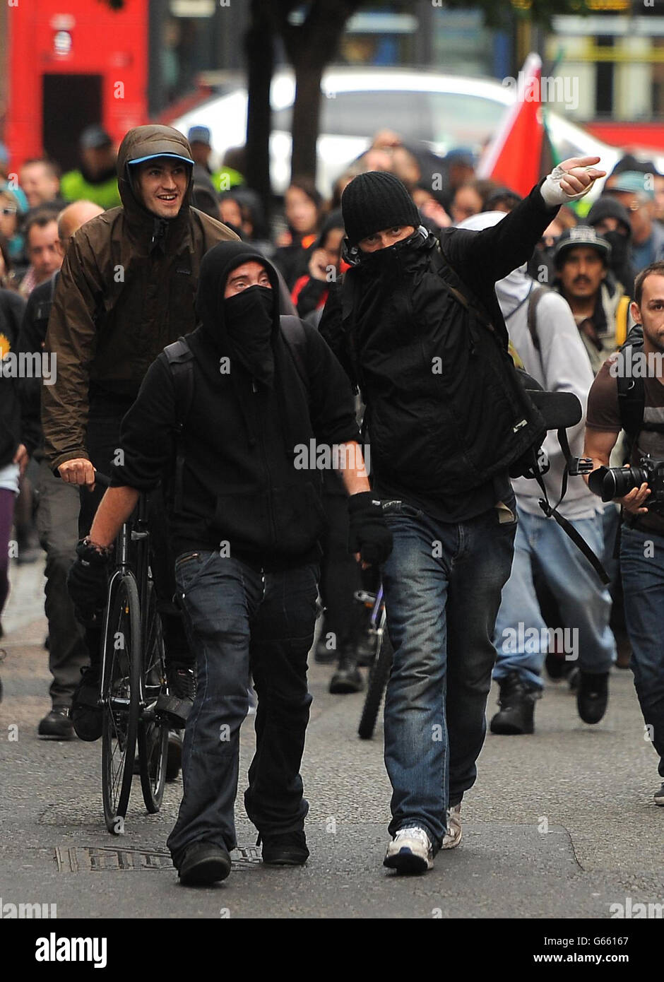 G8 summit protests Stock Photo - Alamy