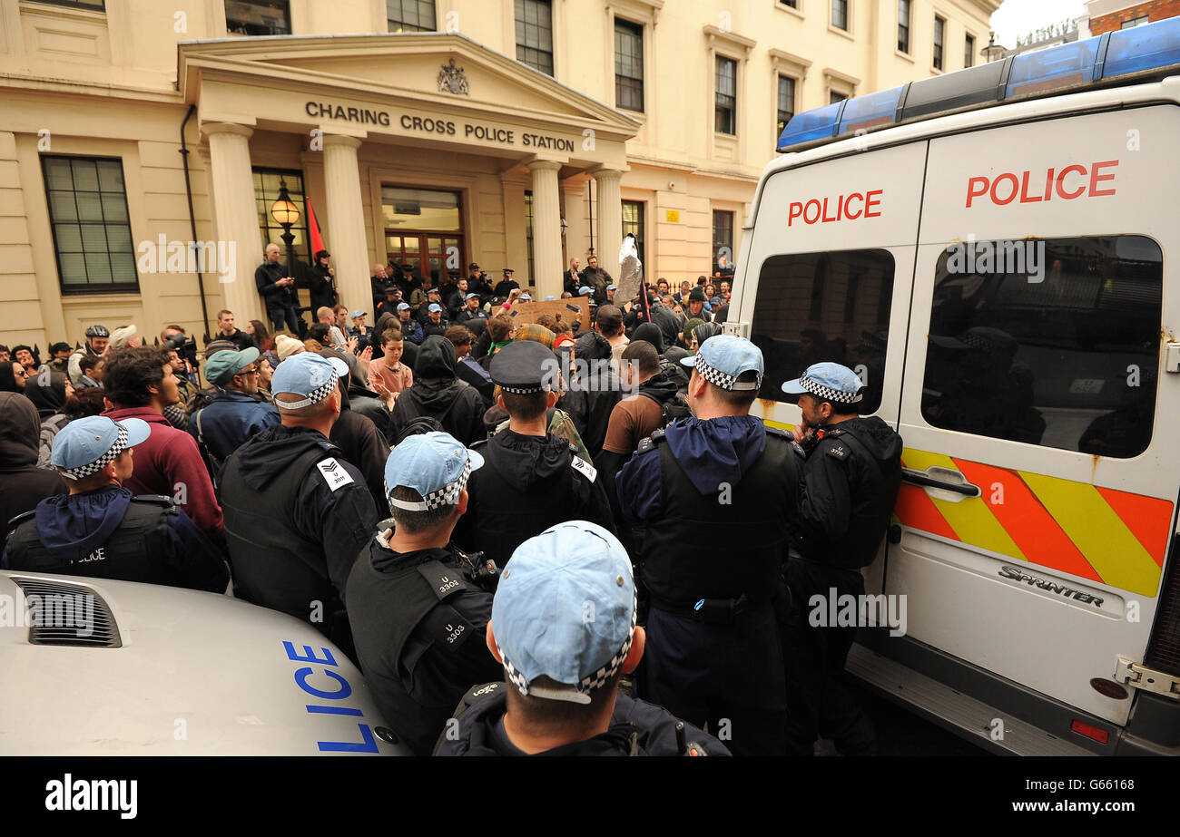 G8 summit protests Stock Photo - Alamy