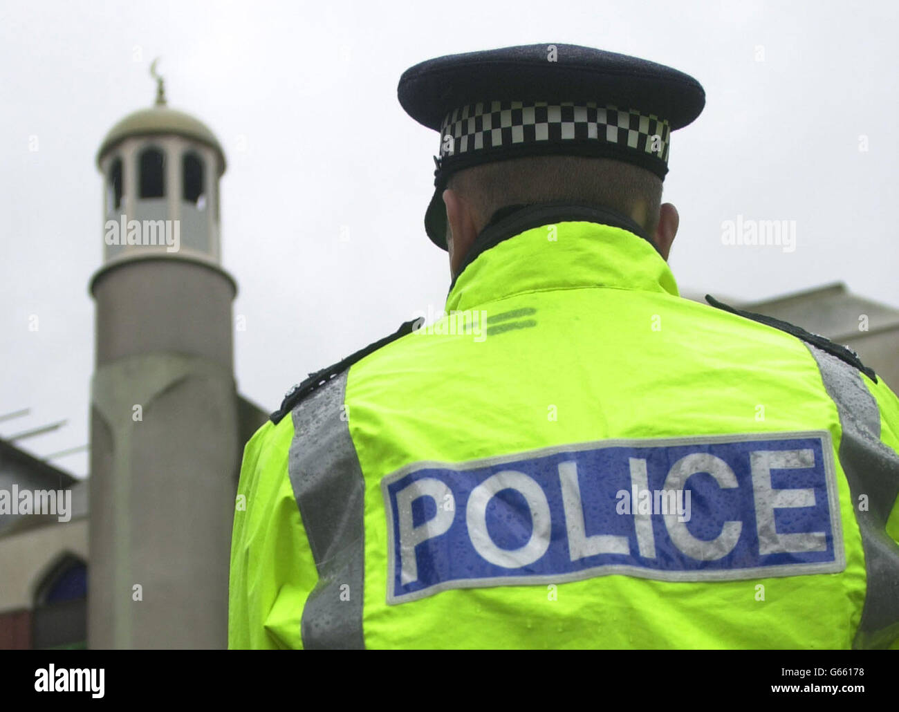 A policeman stands by the cordon in front of Finsbury Park Mosque in ...