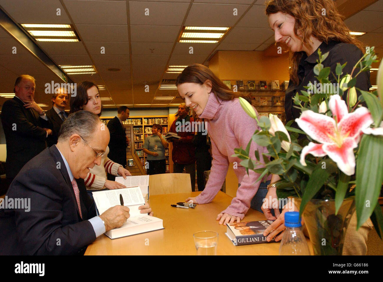 Rudolf Giuliani - book signing Stock Photo - Alamy