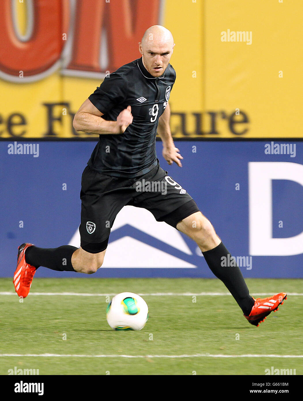 Irelands conor sammon controls ball international friendly yankee ...