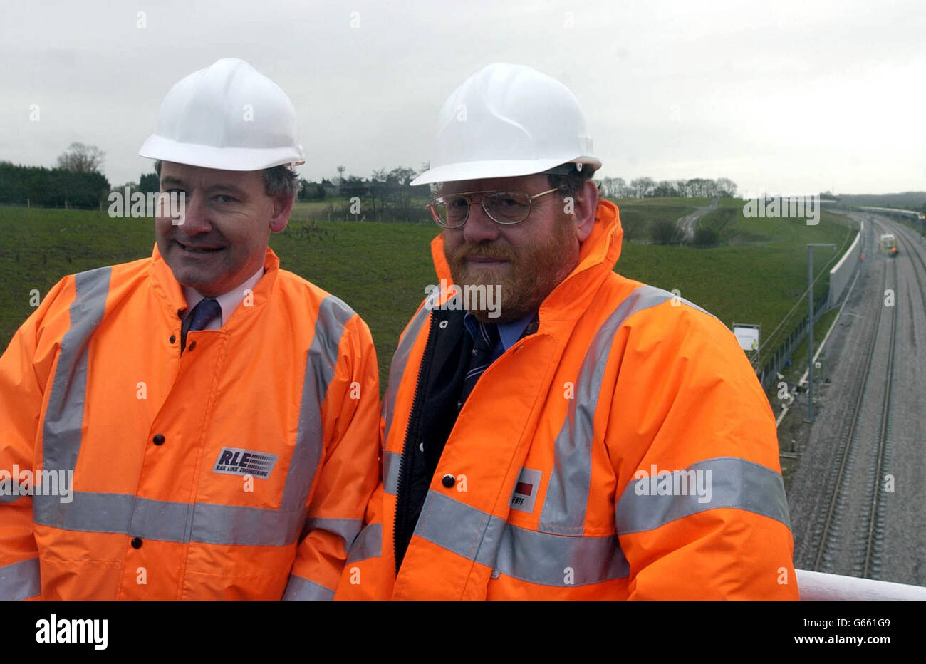 Transport Minister John Spellar (right) and The Chief Executive Officer ...
