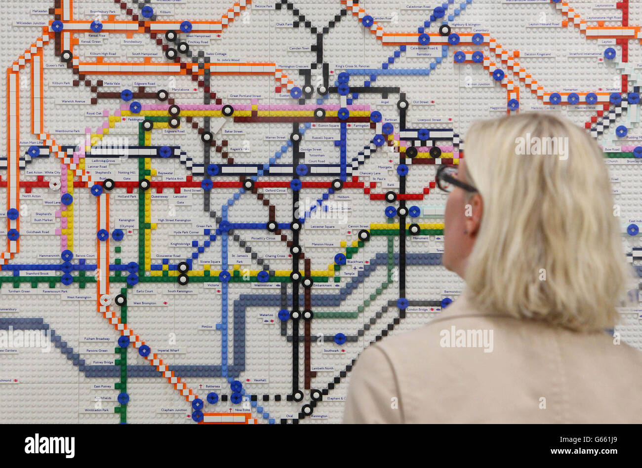 Lego Tube Map Stock Photo - Alamy