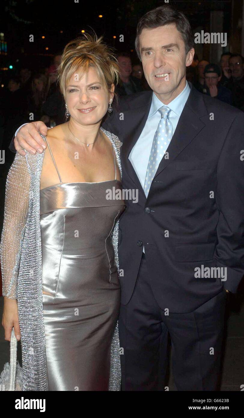 Penny smith and john stapleton arriving at madame tussauds hi-res stock ...