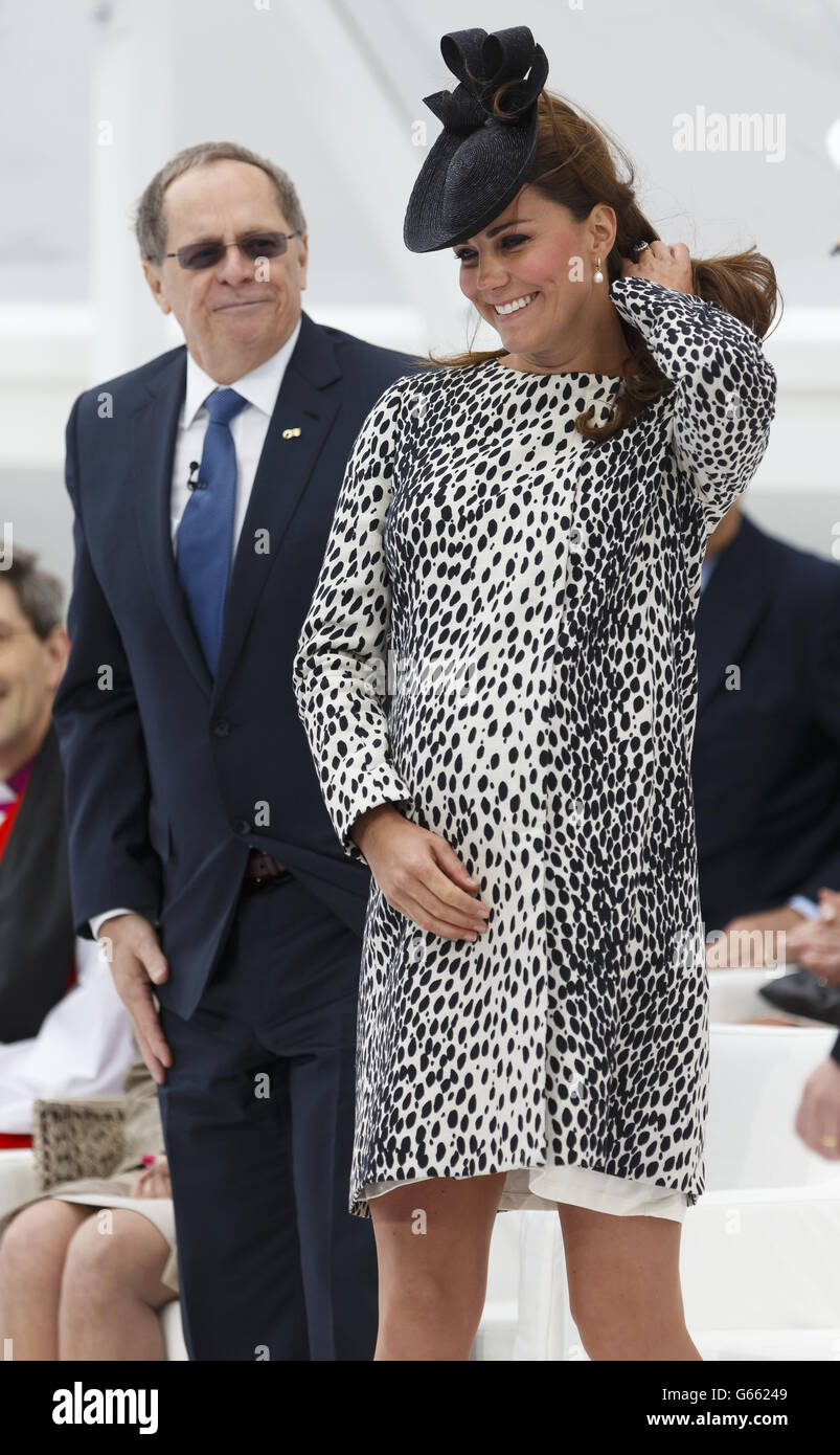 Duchess names cruise liner Stock Photo - Alamy