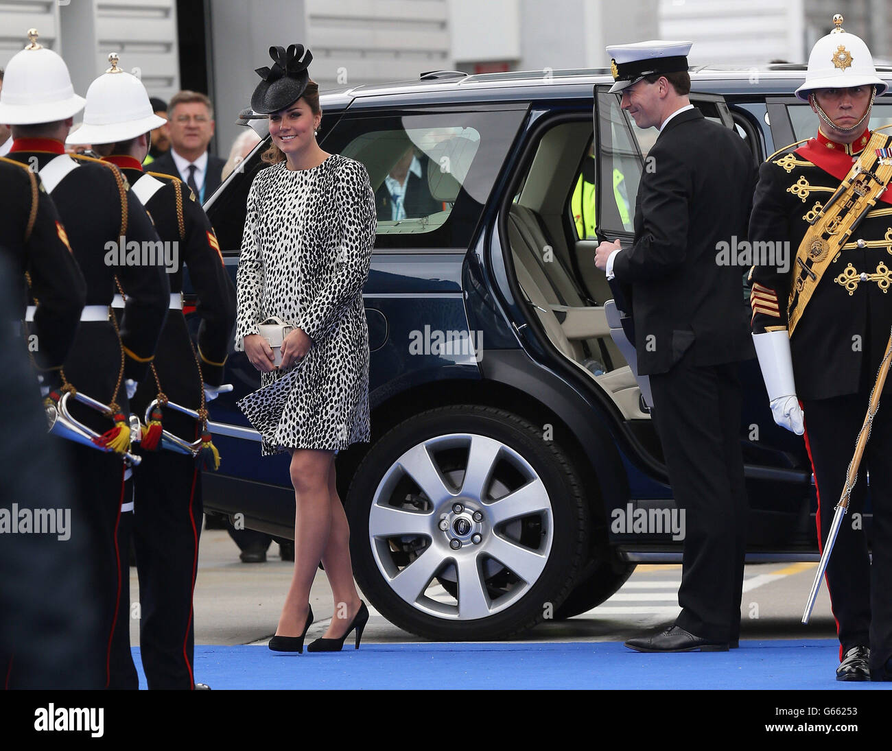 Duchess names cruise liner Stock Photo - Alamy