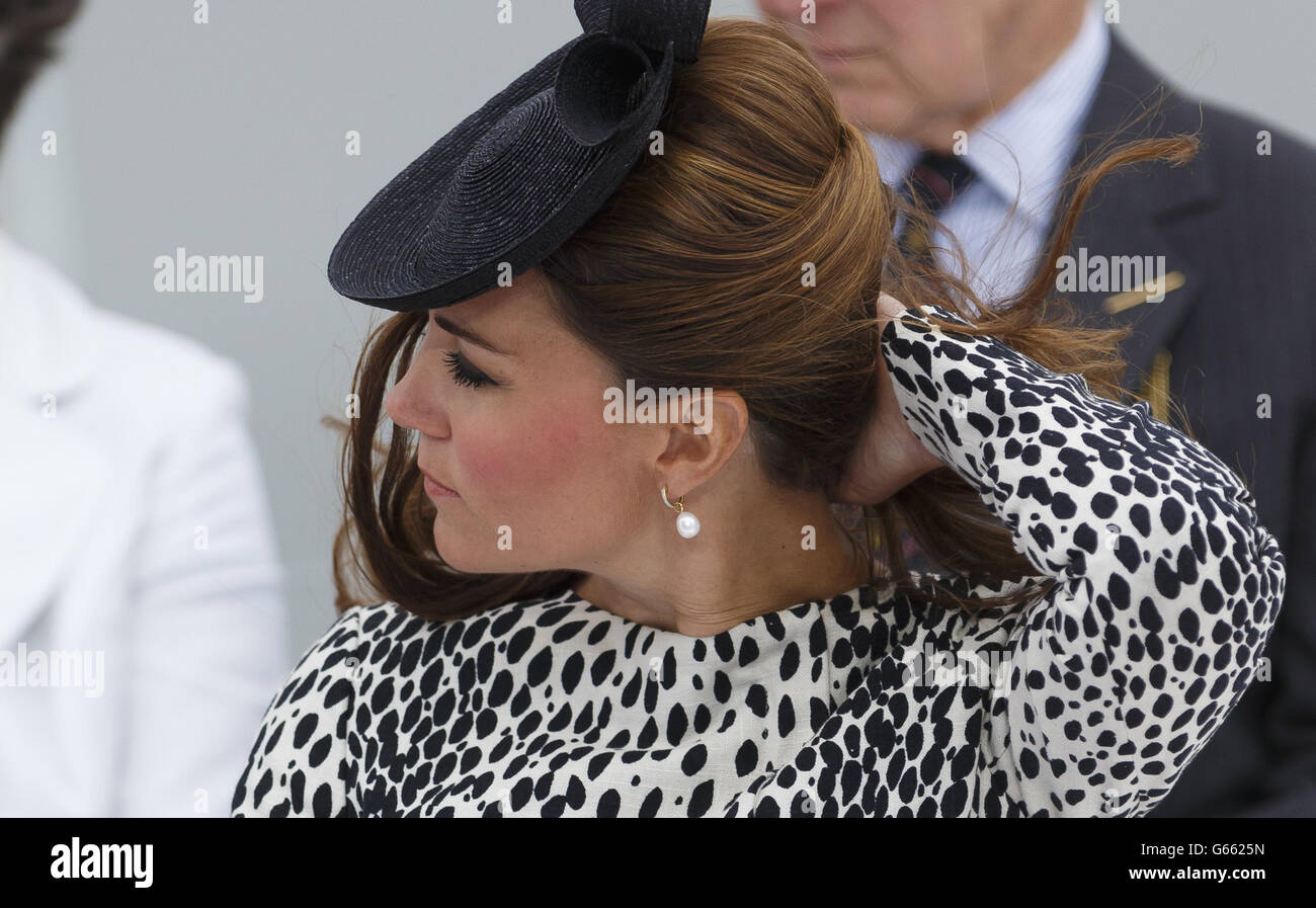 Duchess names cruise liner Stock Photo - Alamy