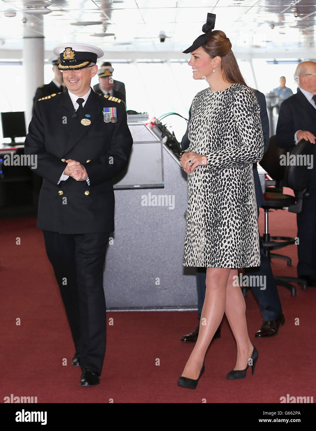 Duchess names cruise liner Stock Photo - Alamy