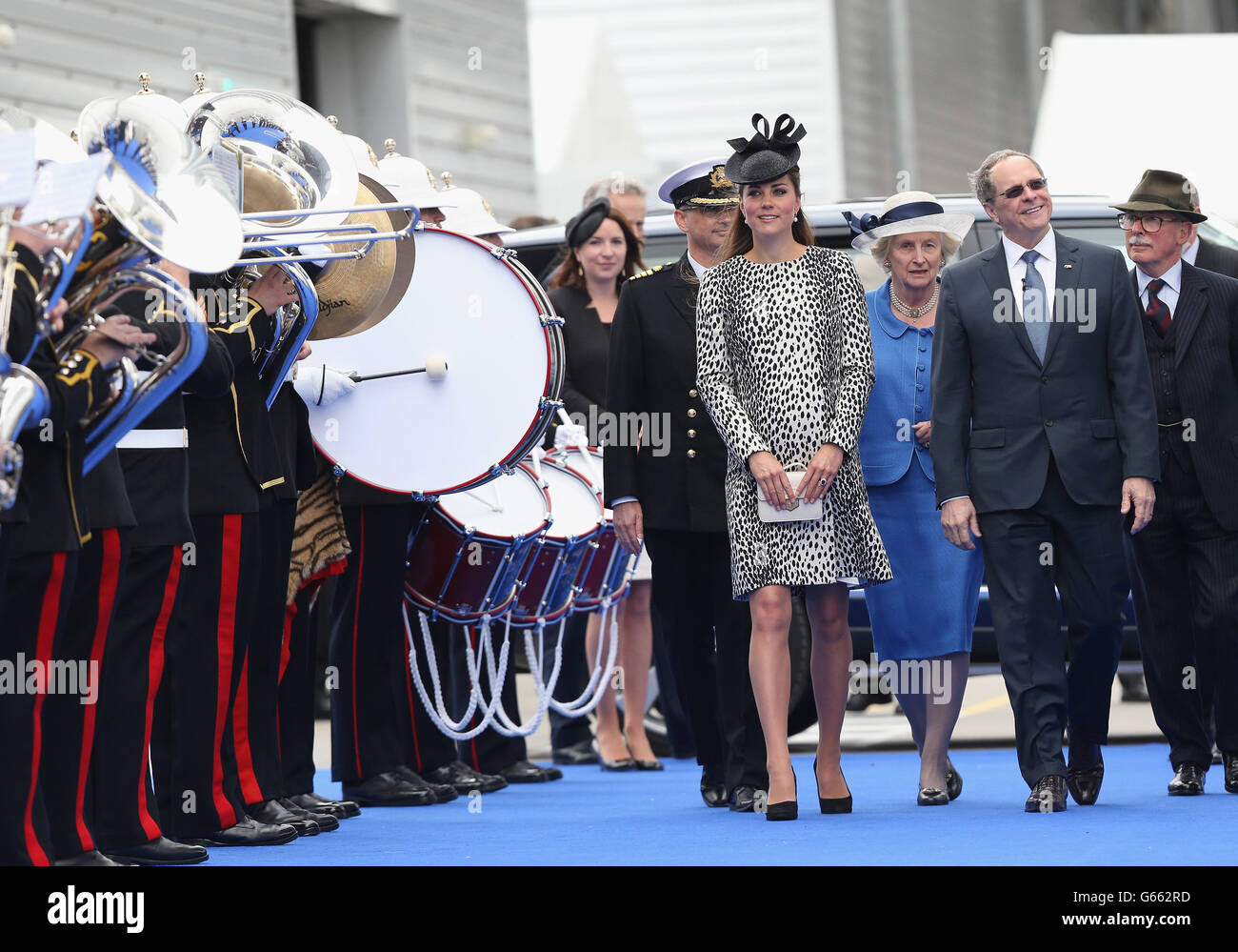 Duchess names cruise liner Stock Photo - Alamy