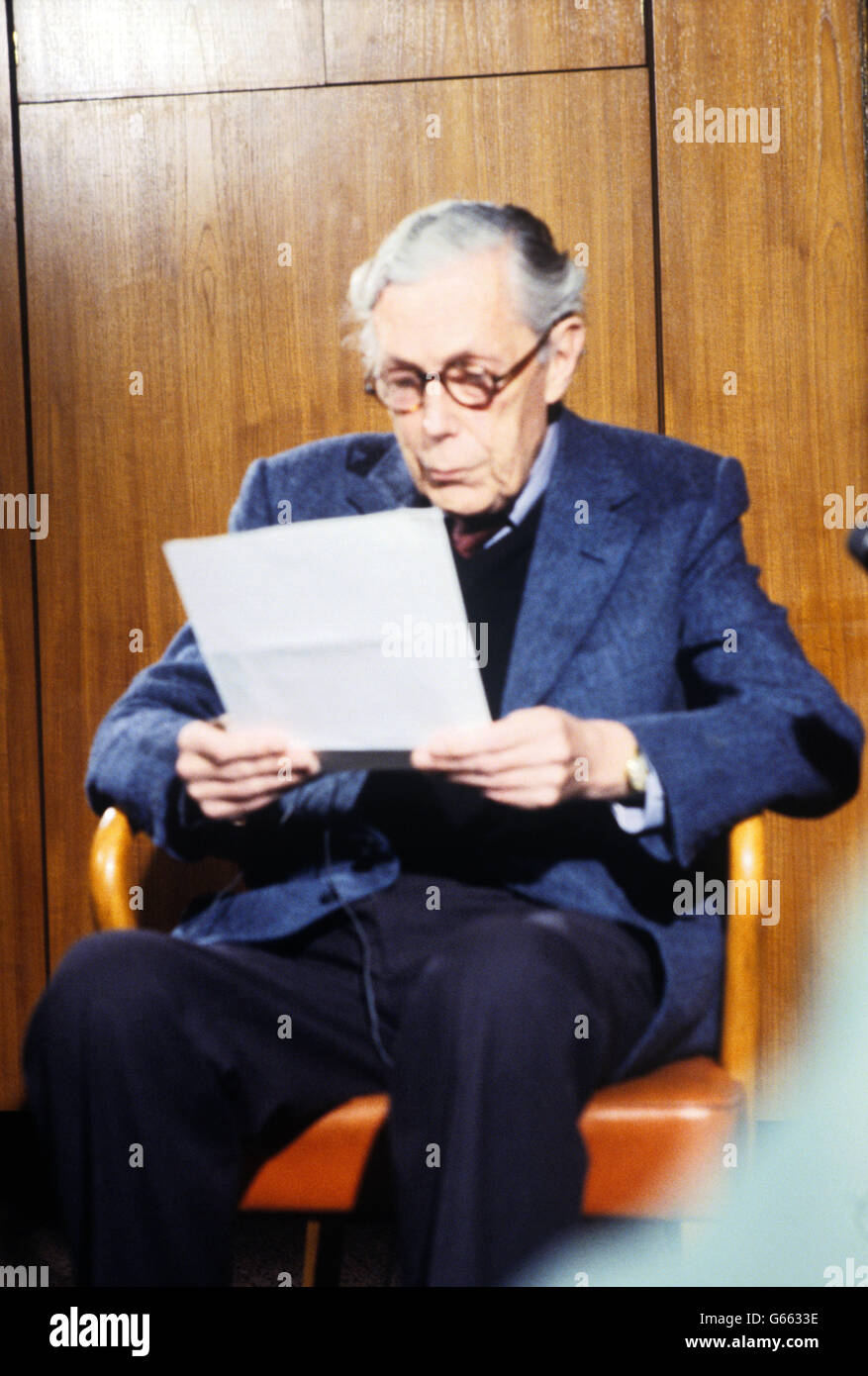 Anthony Blunt, 72, makes his first public appearance since he was ...