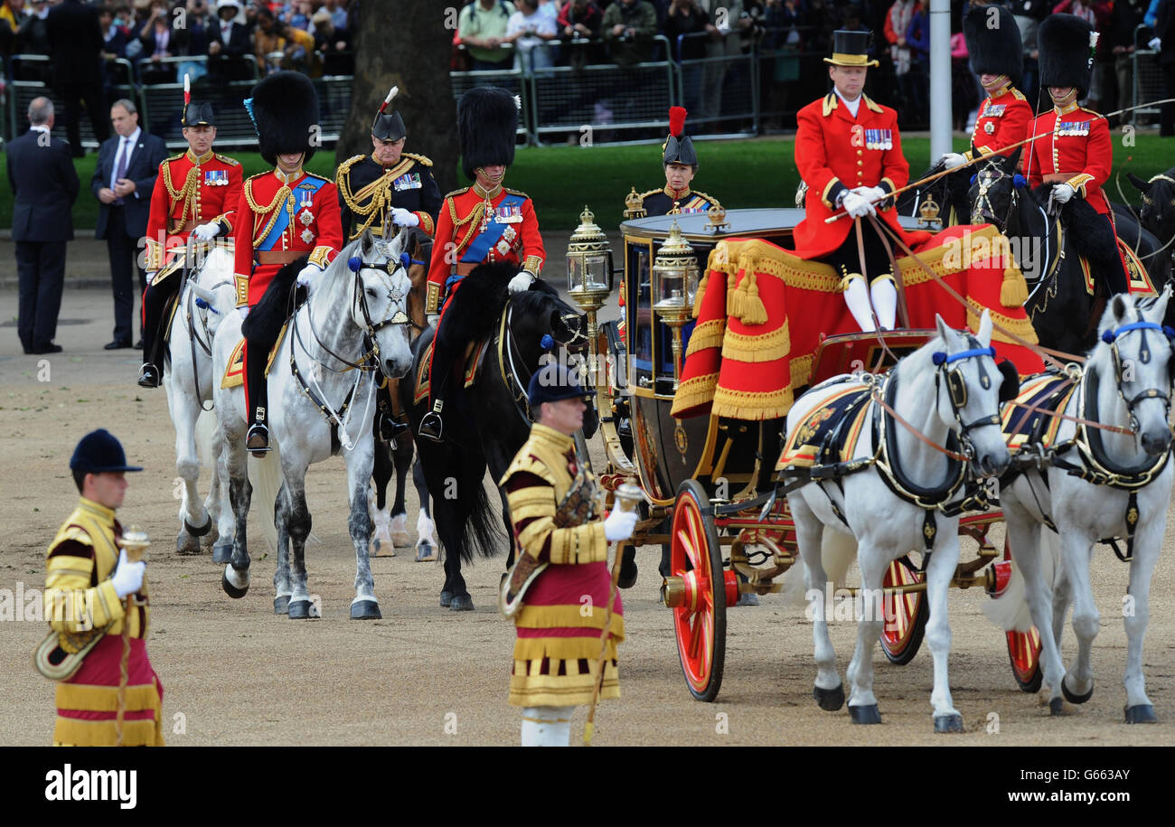 Trooping the Colour parade Stock Photo - Alamy