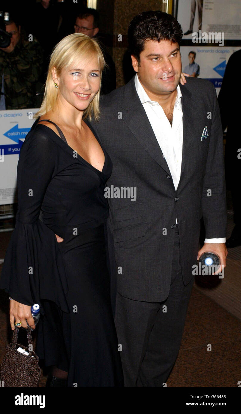 TV presenter Tania Bryer and husband Tim Mouffaridge arrive for the UK ...