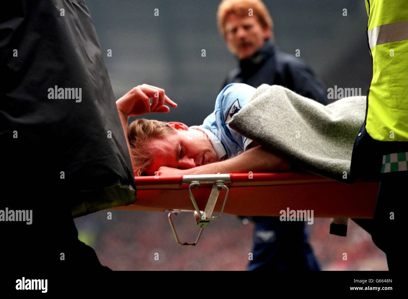 David Busst - Coventry City after breaking his leg against Manchester ...