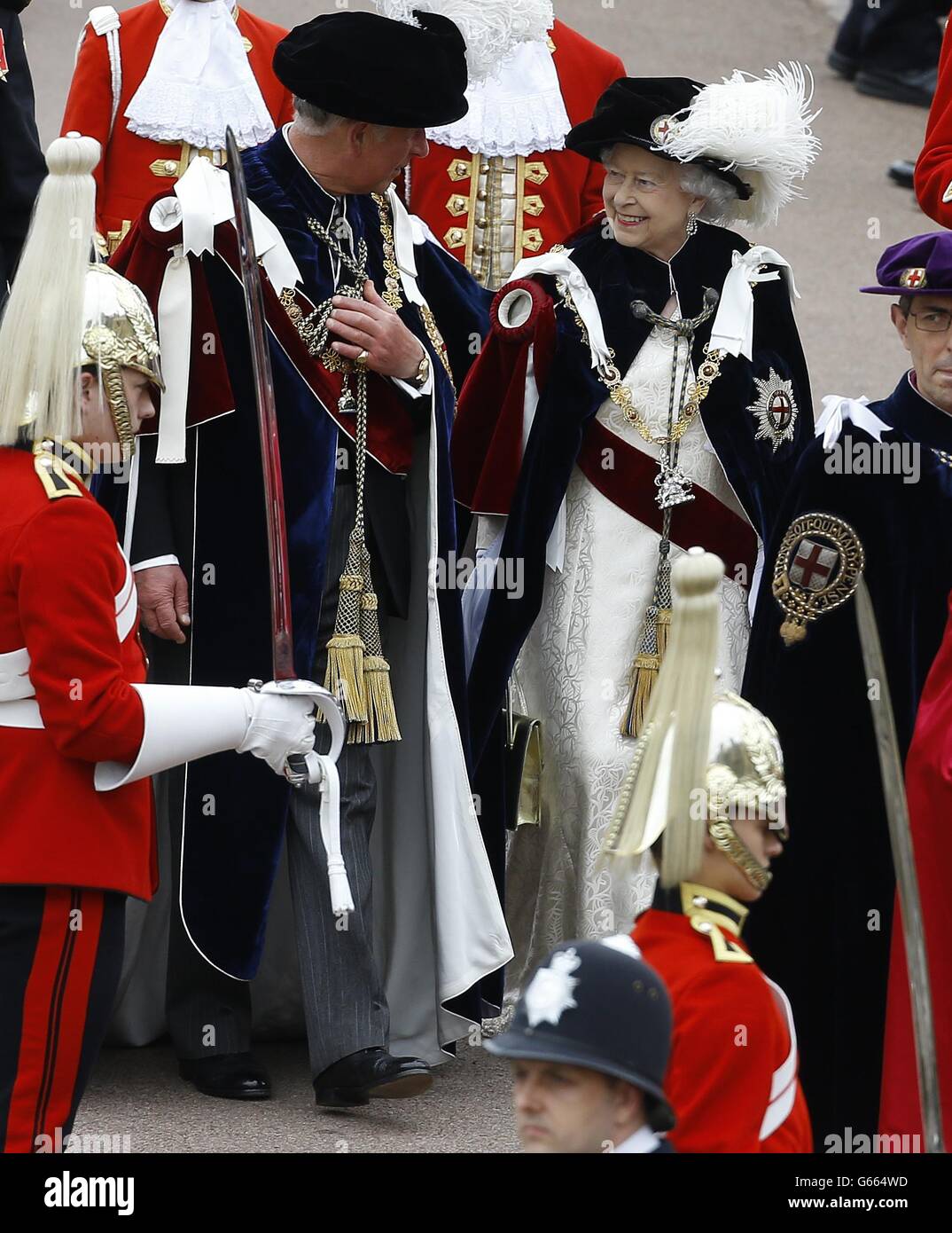Royal Garter procession Stock Photo - Alamy
