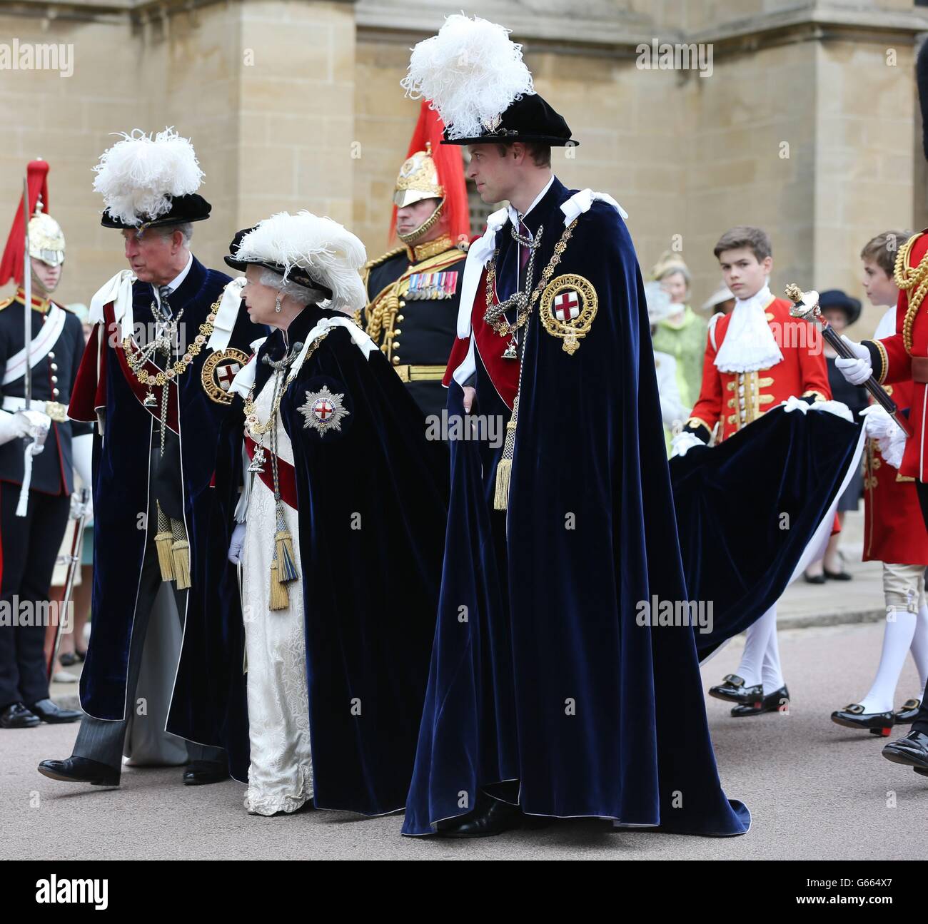 Royal Garter procession Stock Photo - Alamy