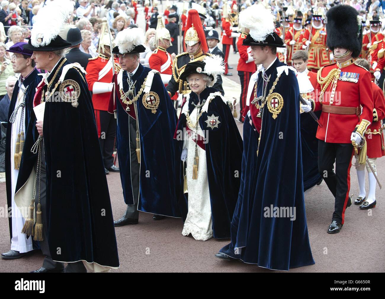 Royal Garter procession Stock Photo - Alamy