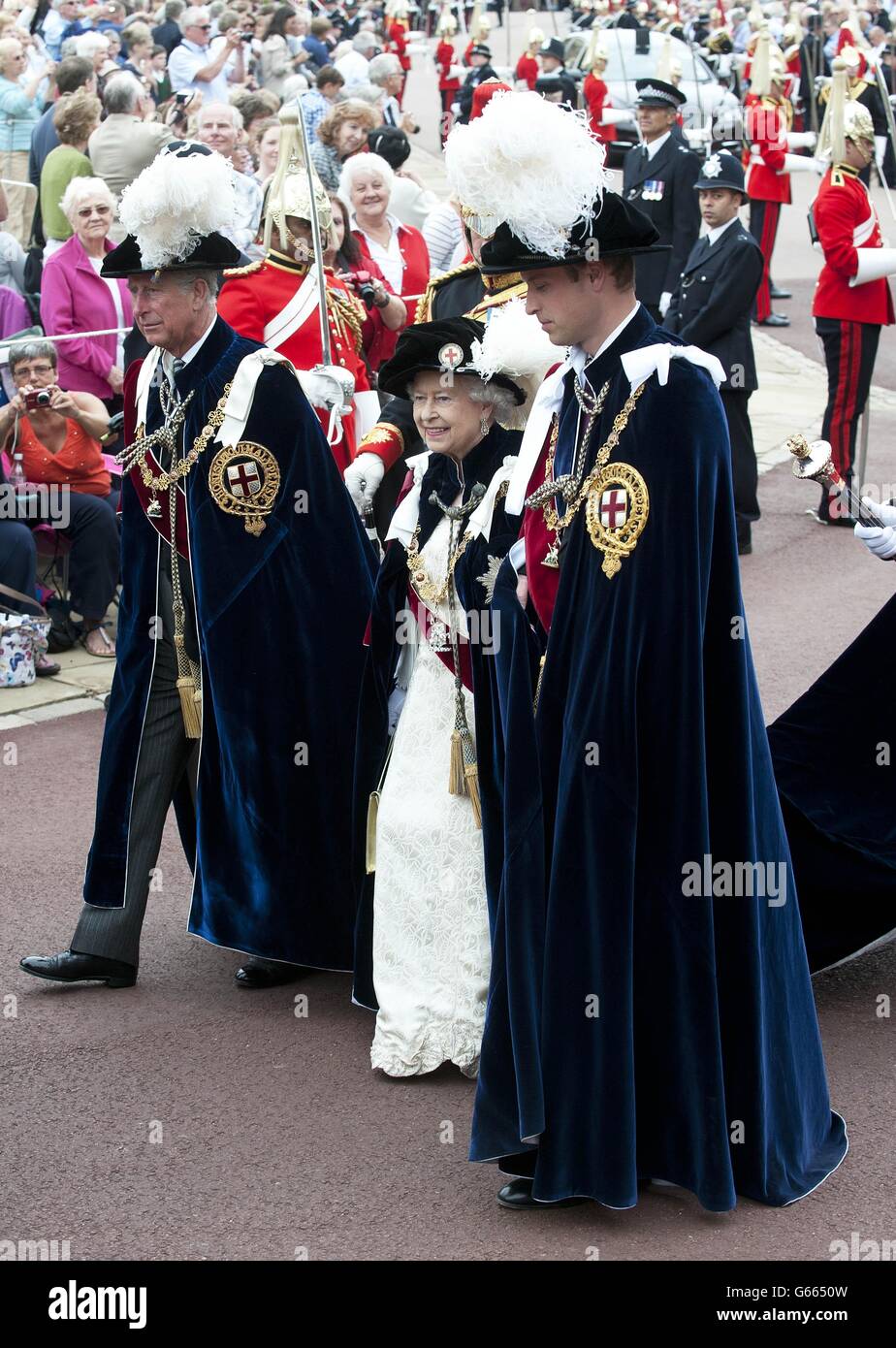Royal Garter procession Stock Photo - Alamy