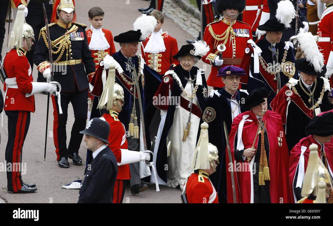 Royal Garter procession Stock Photo - Alamy