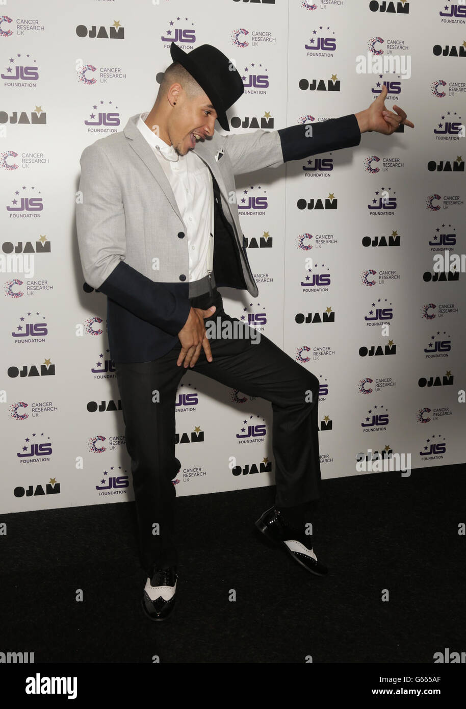 Louis Smith arriving at OJAM - in aid of the JLS Foundation which ...